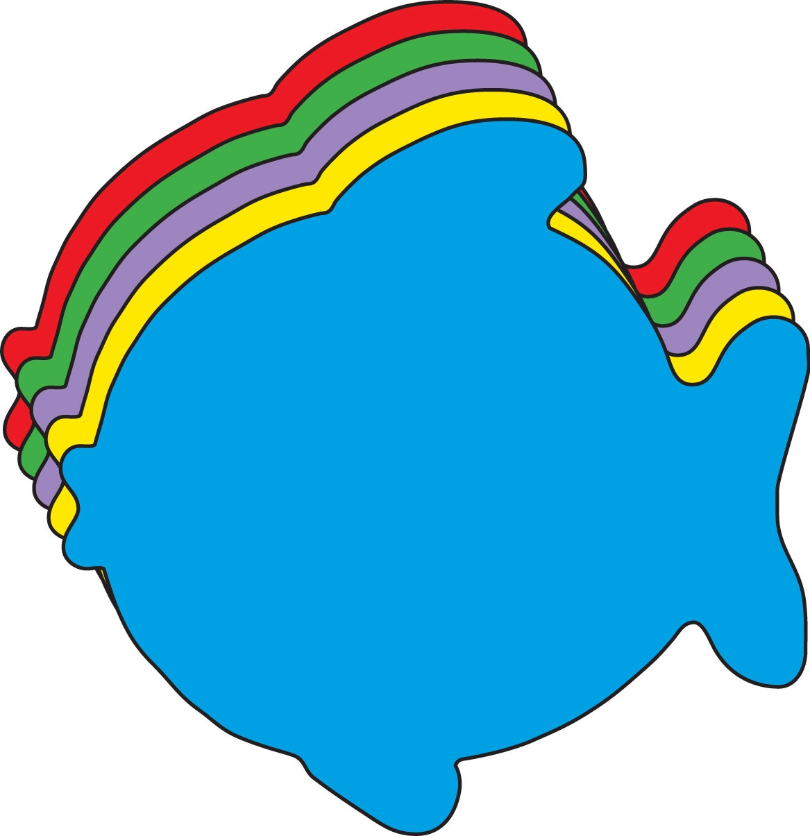 Creative Cut-outs - Assorted Color Fish - Etsy