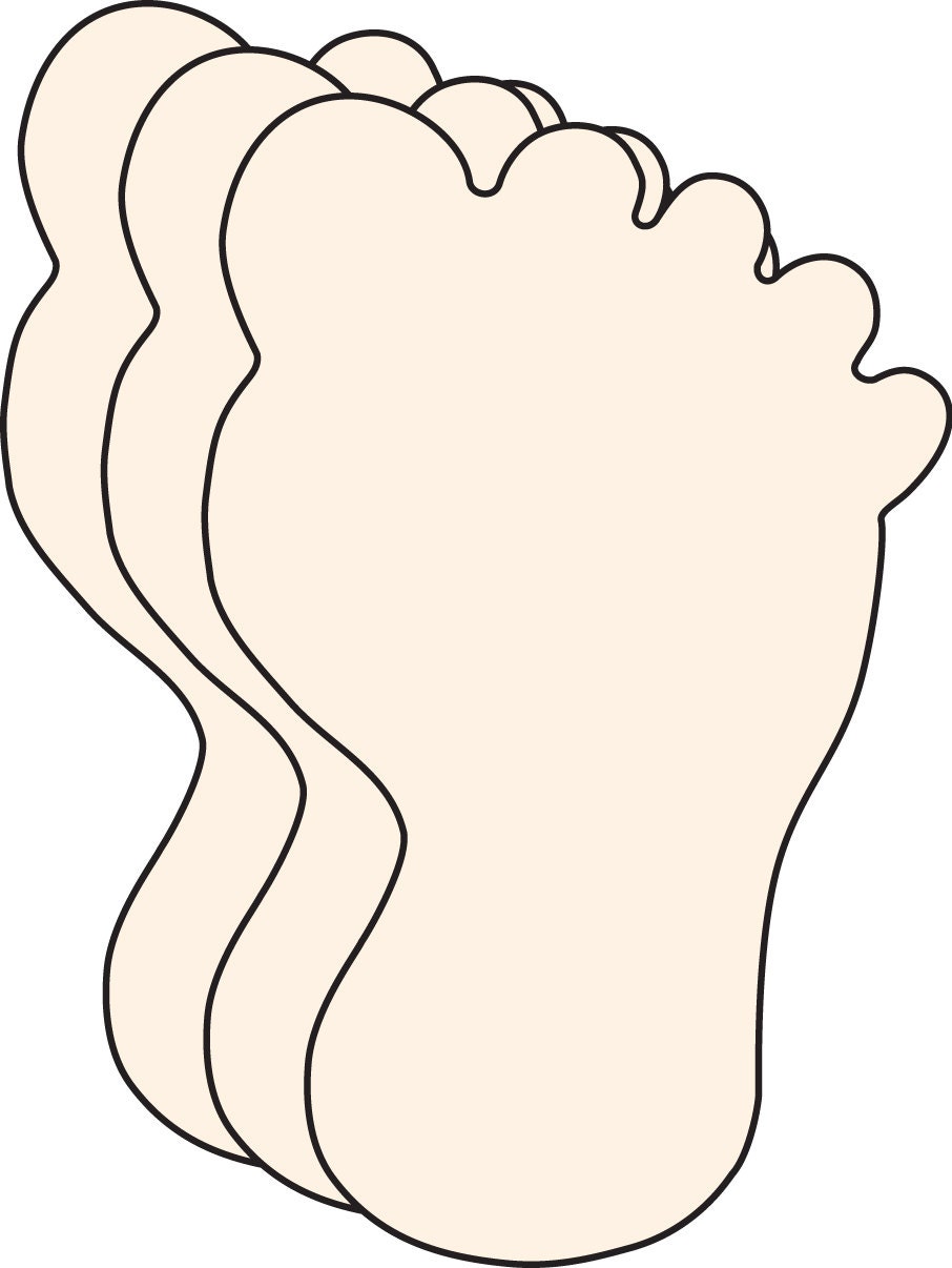 Creative Foam Cut-outs - Single Color Foot - Etsy