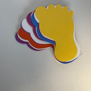 Creative Cut-outs - Assorted Color Foot - Etsy