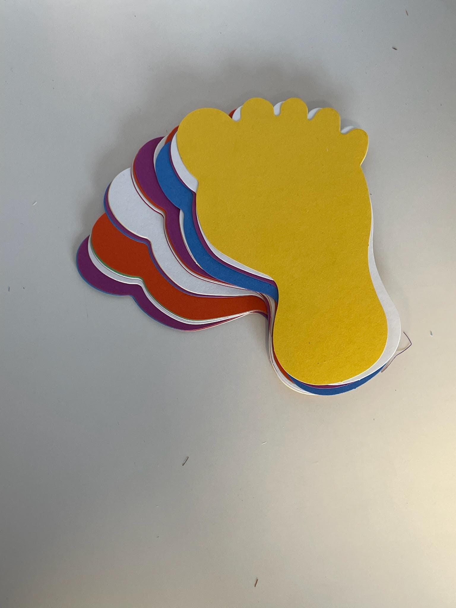 Creative Cut-outs - Assorted Color Foot - Etsy