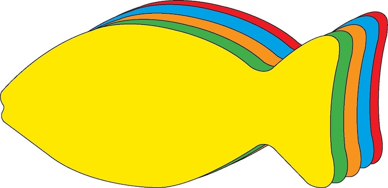 Creative Foam Cut-outs - Assorted Color Faith Fish - Etsy