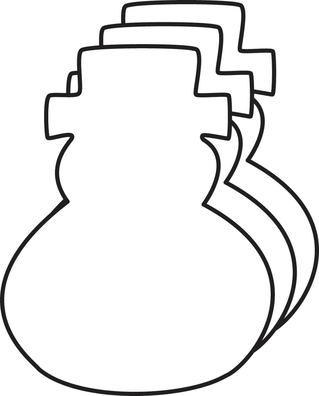 Snowman Small Single Color Creative Cut-outs - Etsy