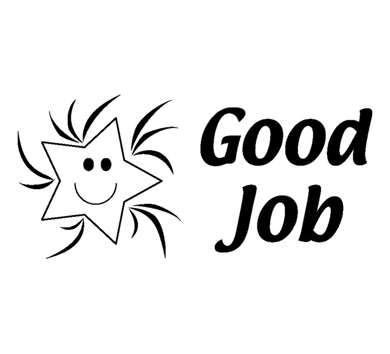 Self Inking Teacher Stamp - Good Job - Etsy