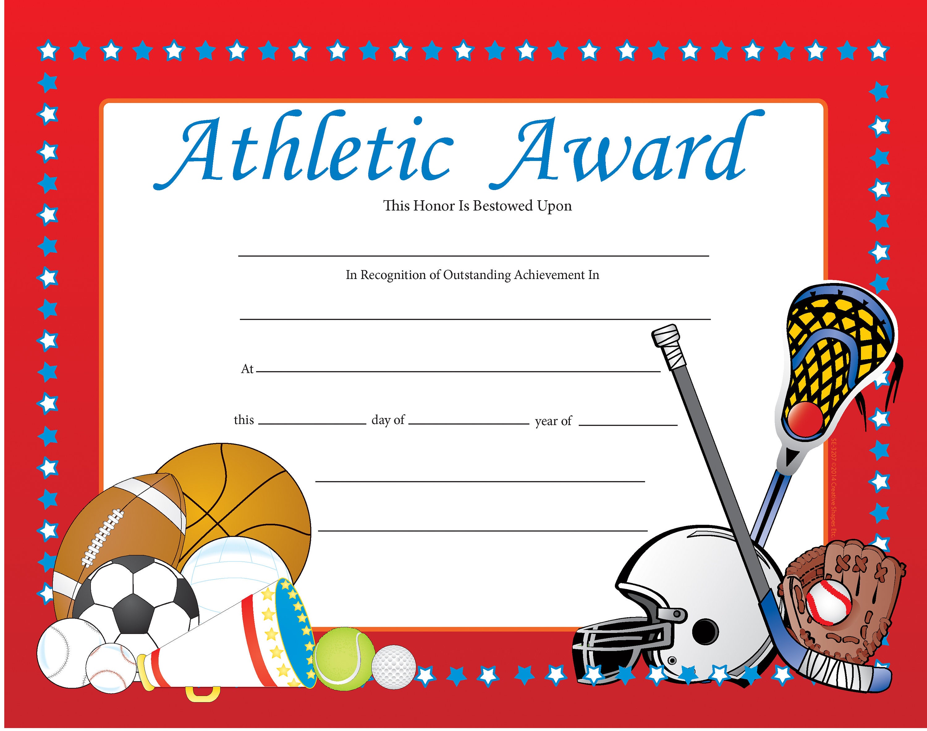 Recognition Certificates - Athletic Award - Etsy