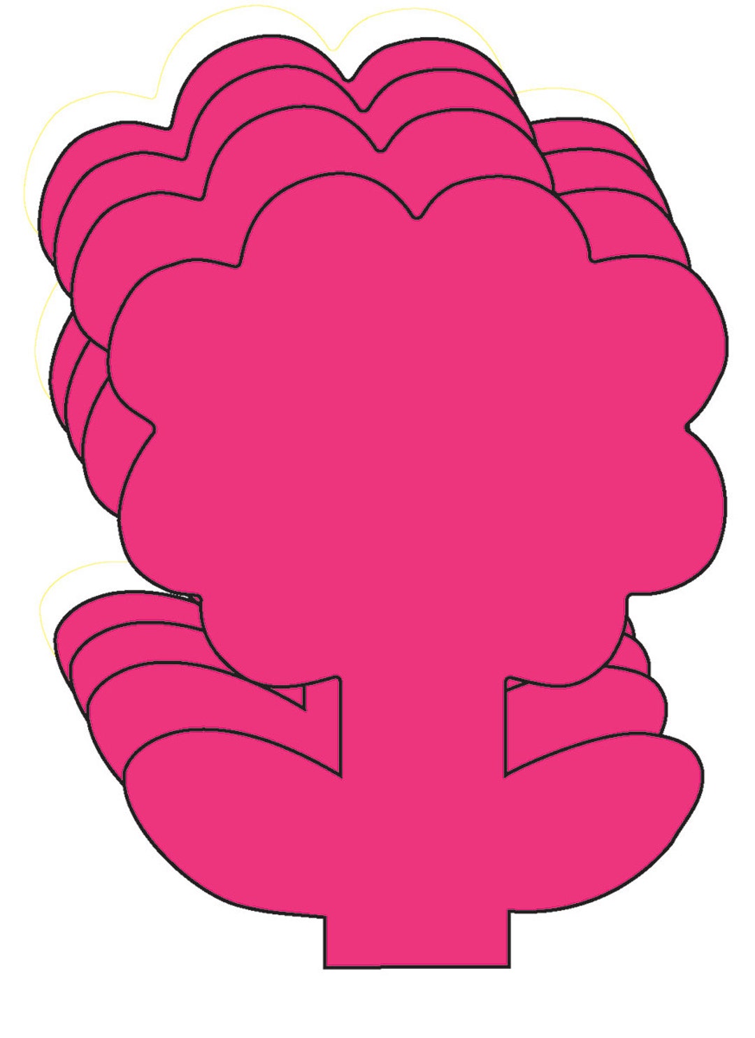 Creative Foam Cut-outs - Single Color Flower - Etsy