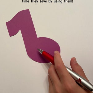 Music Note Large Single Color Creative Cut-outs - Etsy