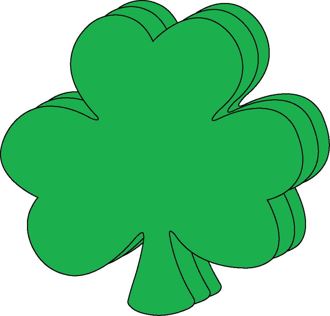 Die-cut Magnetic - Single Color Shamrock - Etsy