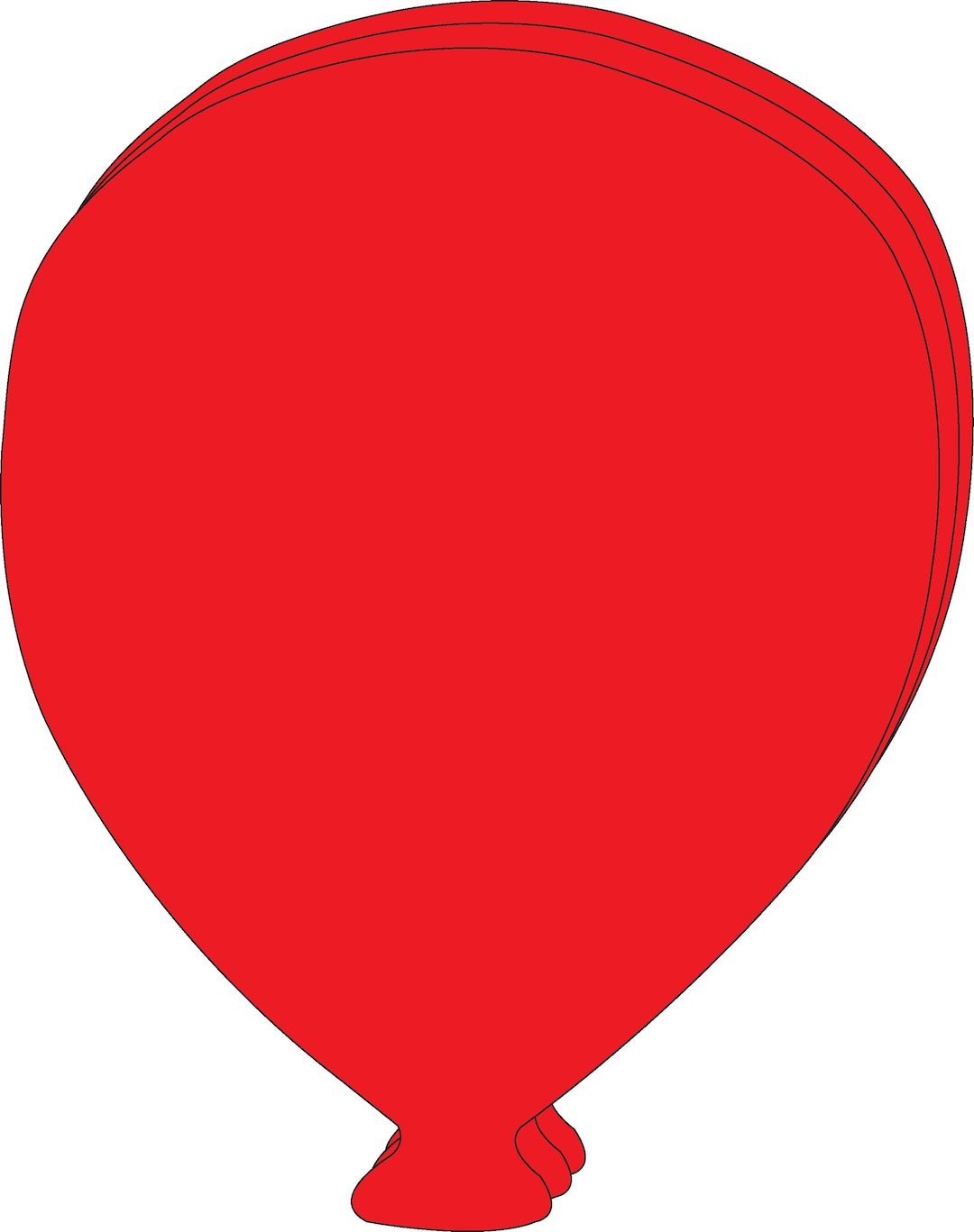Super Cut-outs - Single Color Balloon - Etsy