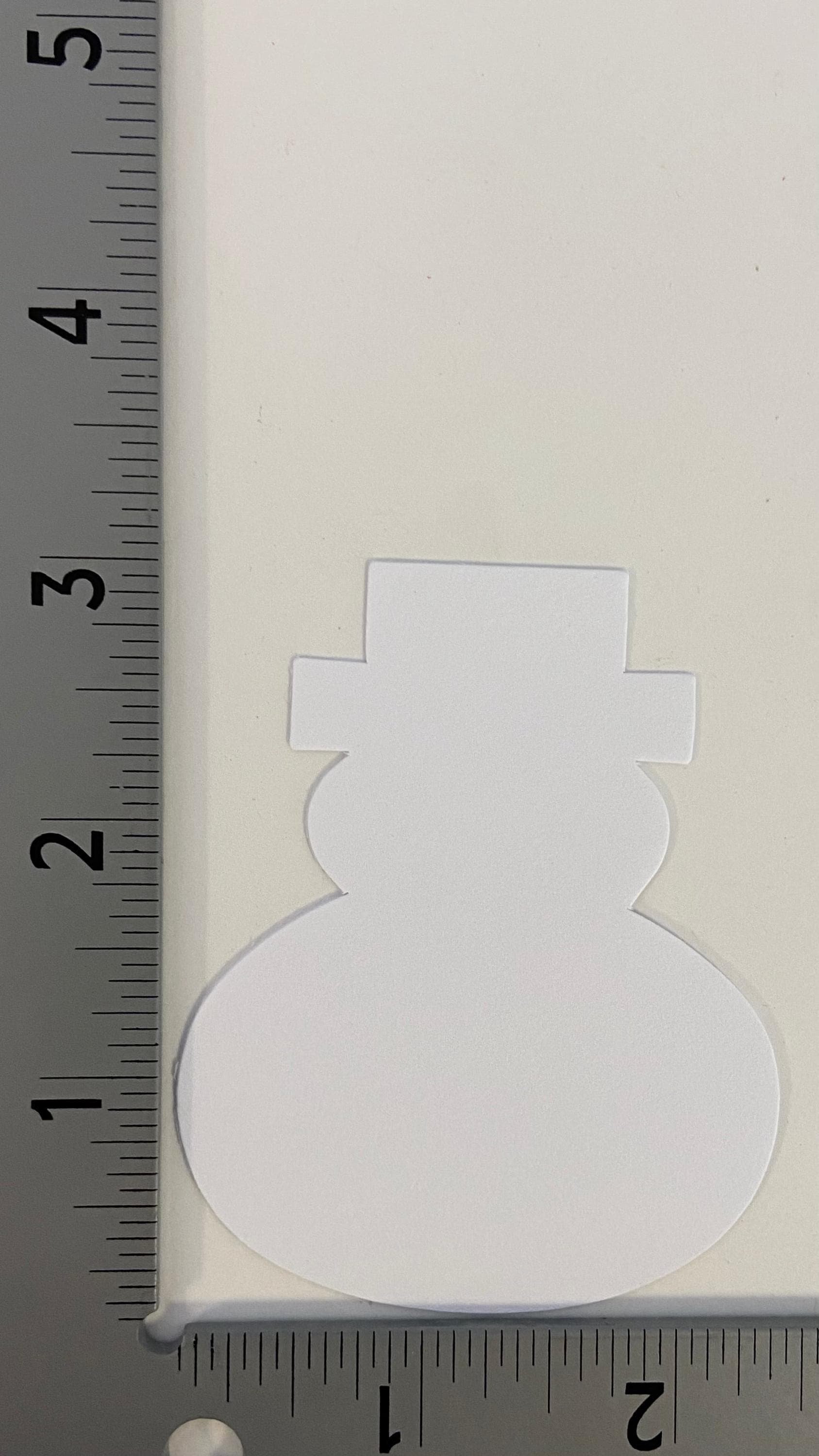 SHAPES ETC. Small Single Color Cut-out - Snowman - Etsy