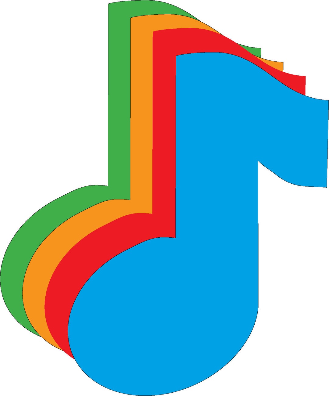 Die-cut Magnetic - Assorted Color Music Note - Etsy