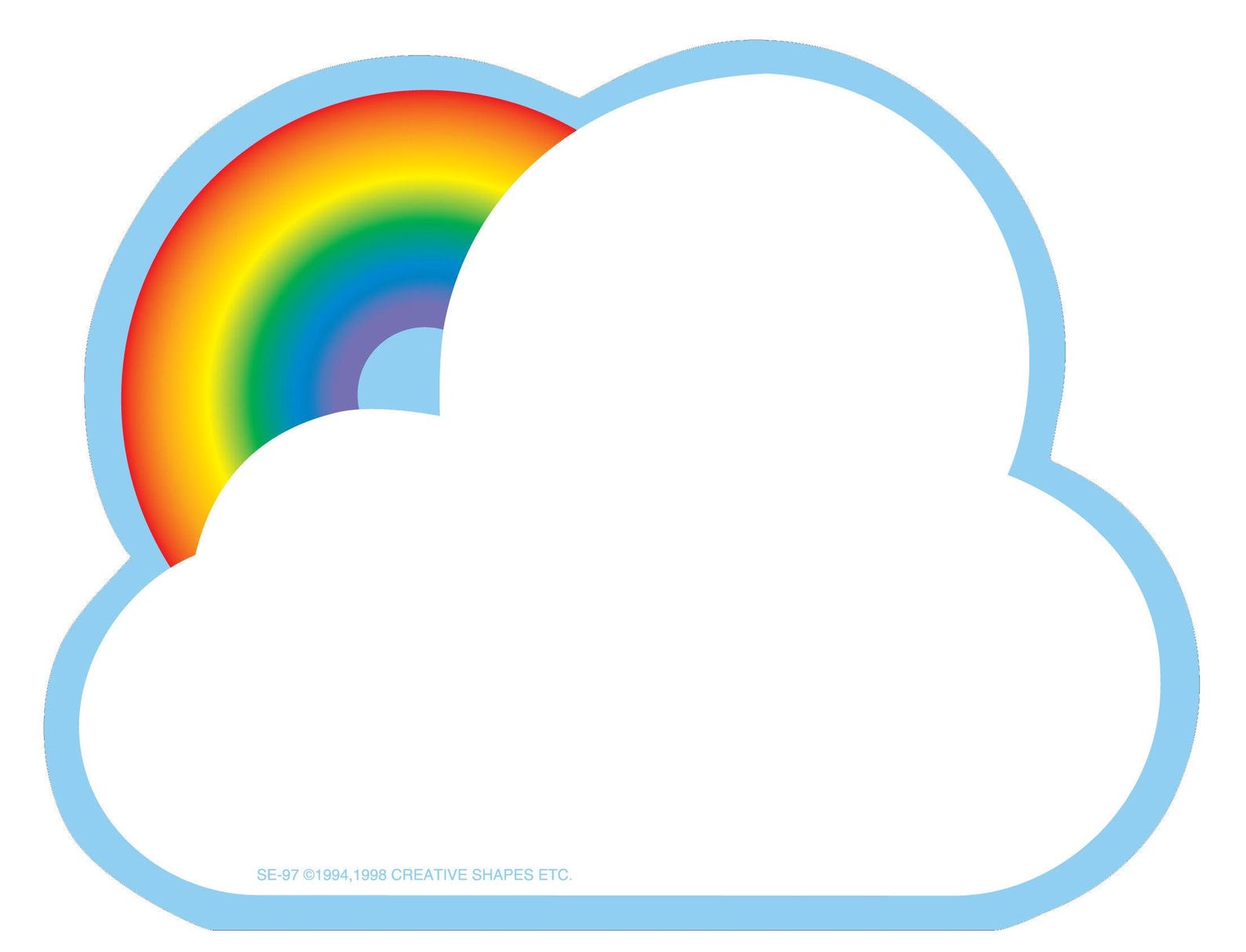 SHAPES ETC. Large Notepad - Rainbow - Etsy
