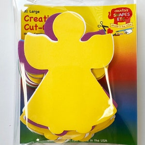 124 Pcs Angel Large Assorted Color Cut-outs - 5.5in - Etsy