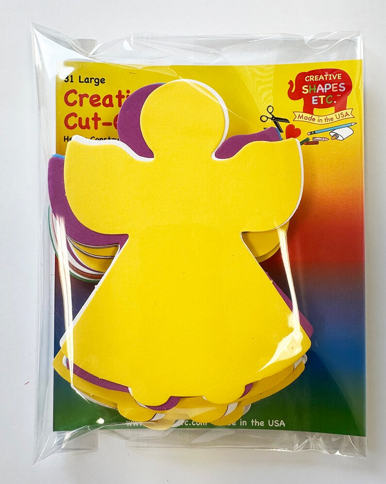 124 Pcs Angel Large Assorted Color Cut-outs 5.5in - Etsy