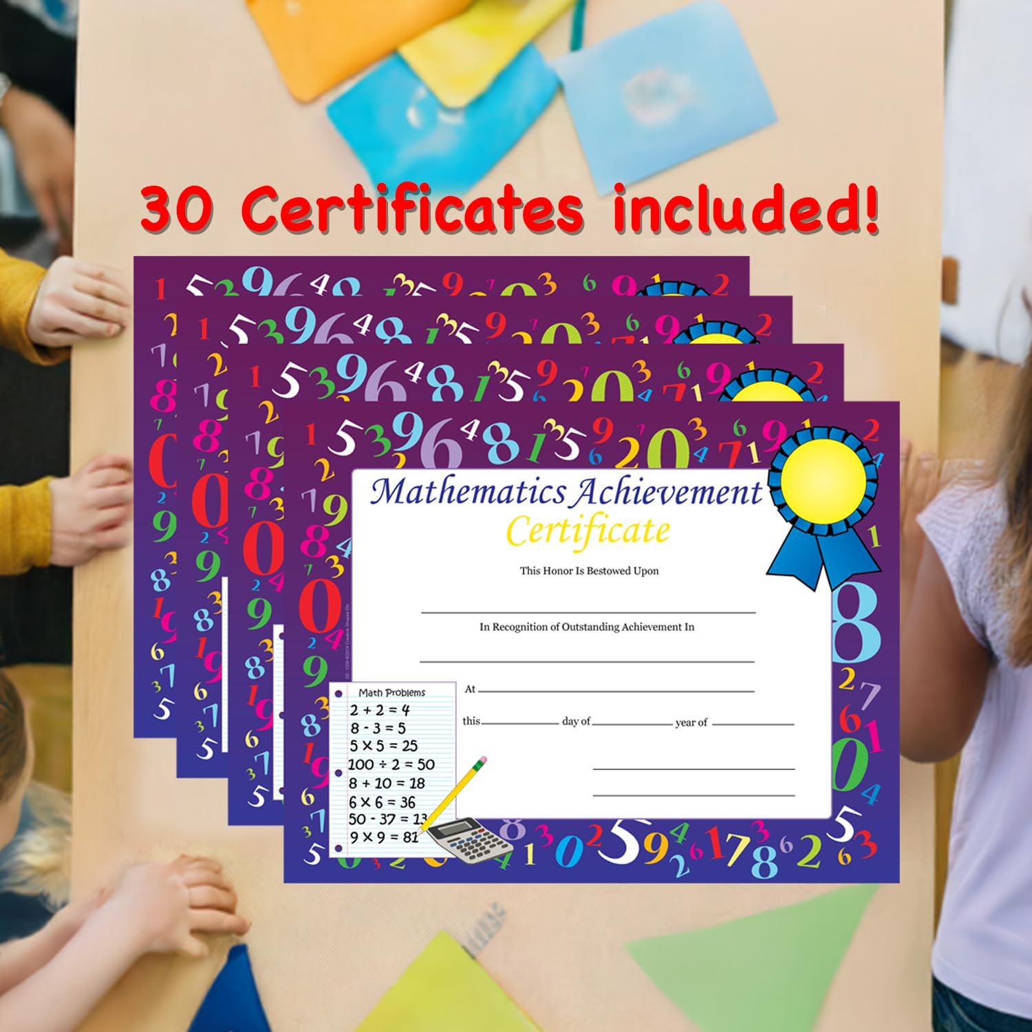 Mathematics Achievement Certificates - Classroom Student Awards, 30 ...