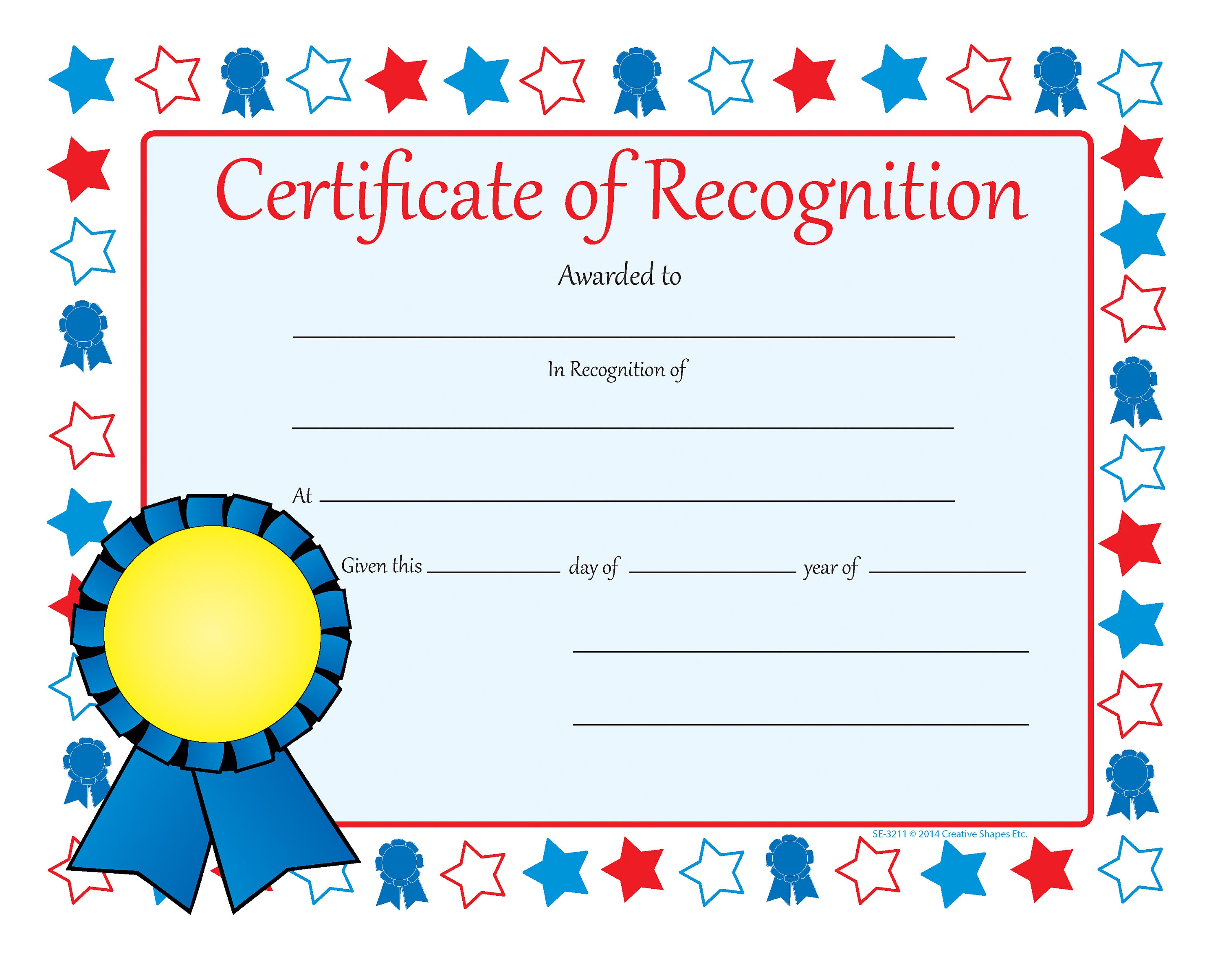 Recognition Certificates - Certificate of Recognition, 30 Certificates ...