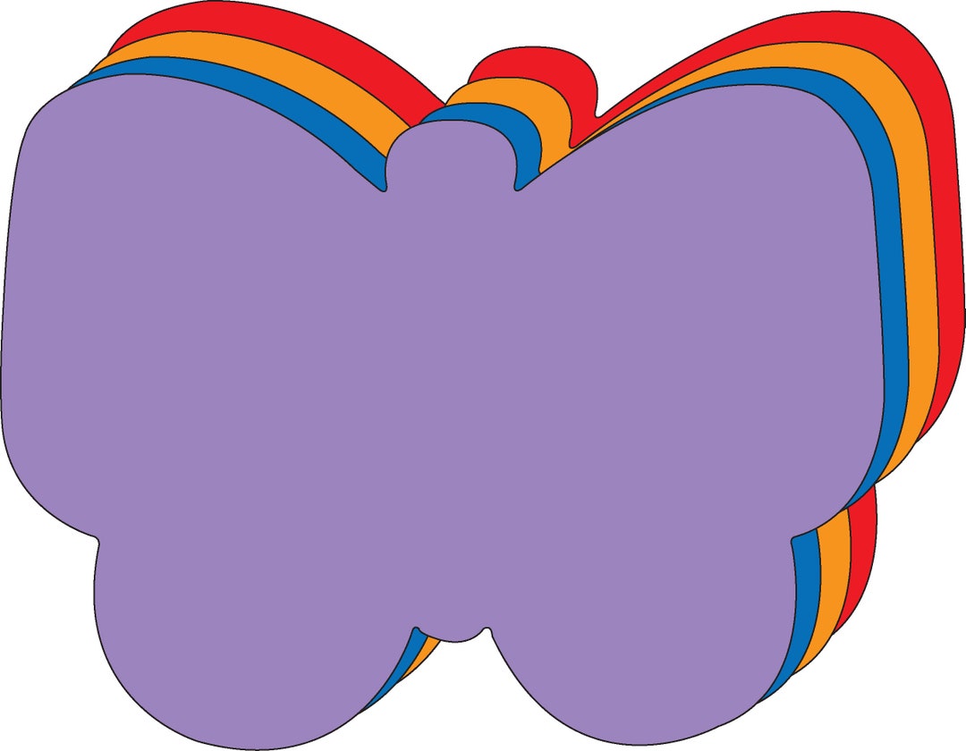 Super Cut-outs - Assorted Color Butterfly - Etsy