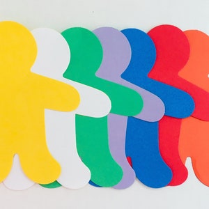 Creative Cut-outs - Assorted Color Person - Etsy