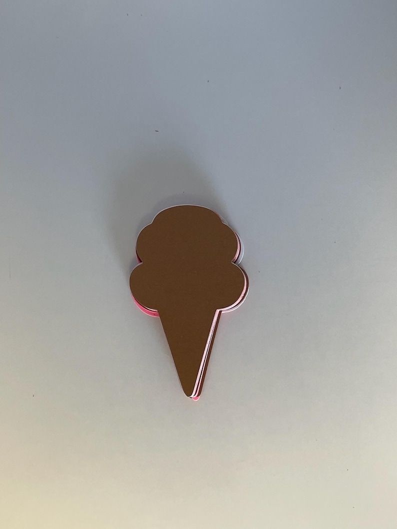 Creative Cut-outs - Tri-color Neapolitan Ice Cream Cone, 31 Pcs ...