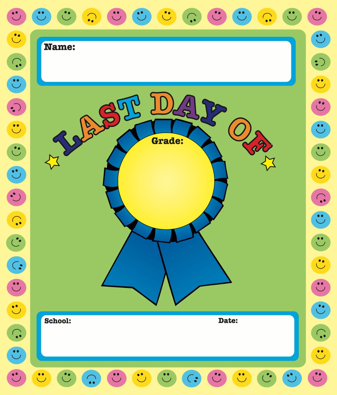 Last Day of School Announcement - Etsy