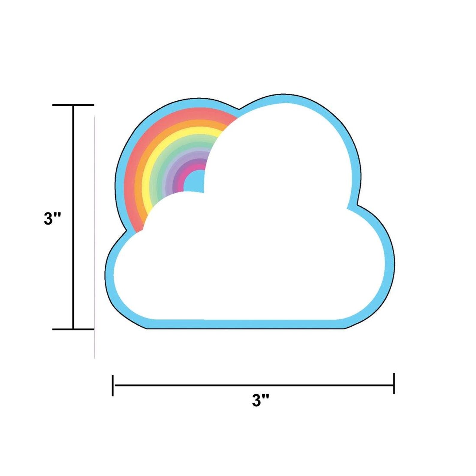 SHAPES ETC. Mini Cardstock Accents - Rainbow - Etsy