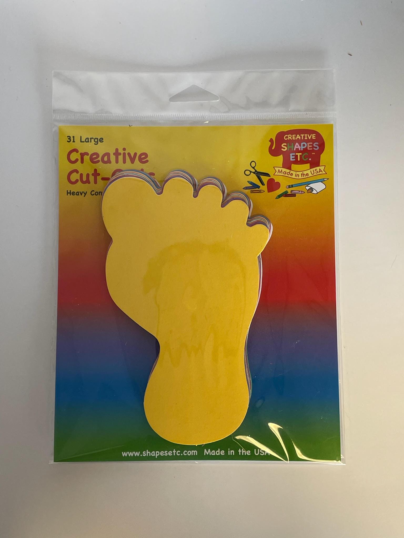 Creative Cut-outs - Assorted Color Foot - Etsy