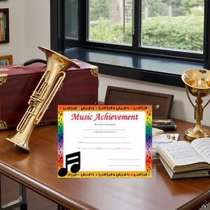 Recognition Certificates - Music Achievement, 30 Certificates 11x8.5in ...
