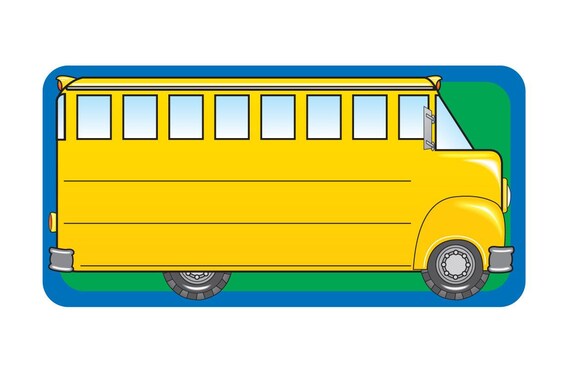 School Bus Nametag/labels - Etsy