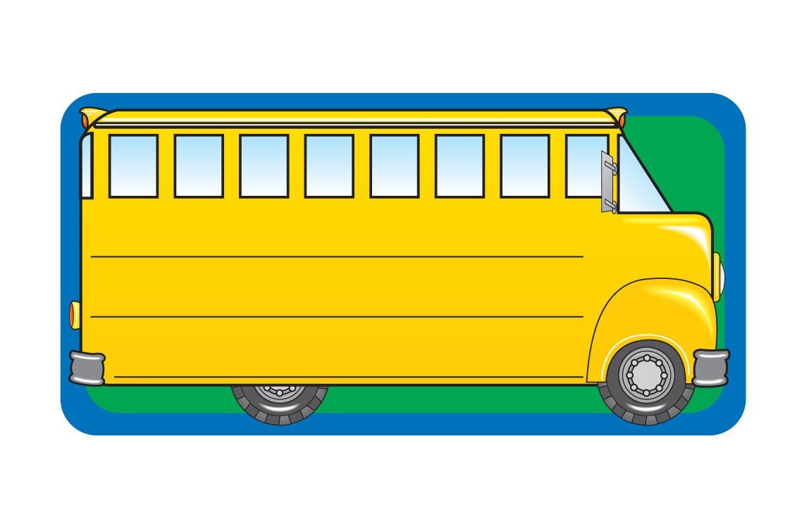 School Bus Nametag/labels - Etsy