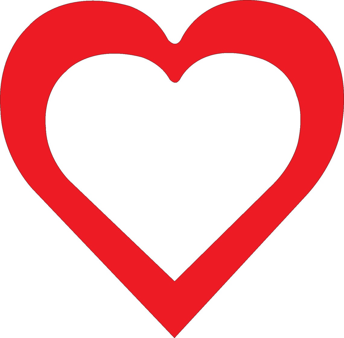 Creative Cut-outs Assorted Color Open Heart - Etsy