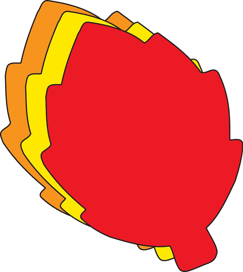 Creative Cut-outs - Tri-color Leaf - Etsy