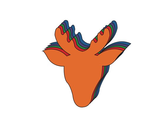 Creative Foam Cut-Outs Assorted Color Reindeer | Etsy