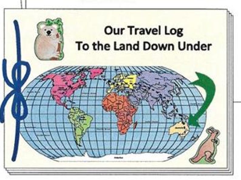 Labeled World Practice Map - Etsy Australia