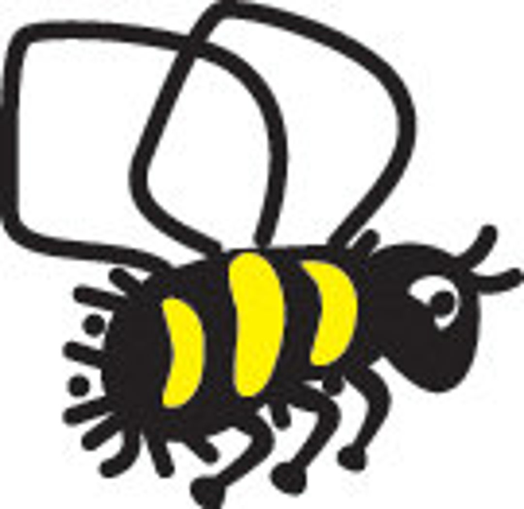 Bee Peg Rubber Stamp - Etsy