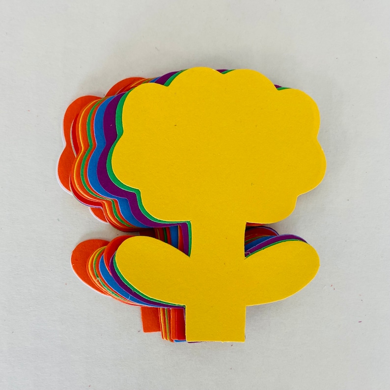 Creative Cut-outs - Assorted Color Flower - Etsy