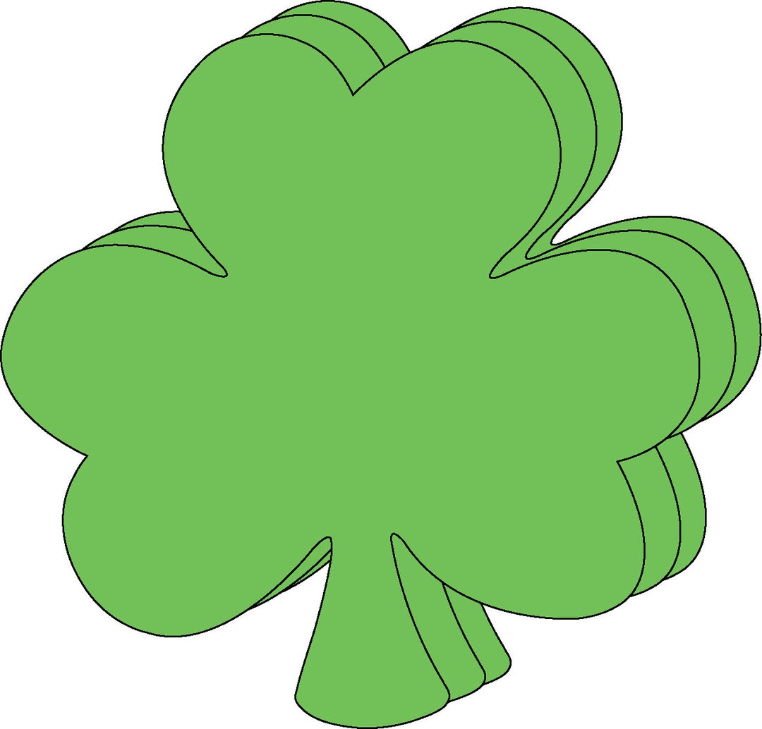 Bright Neon Cut-outs- Single Color Shamrock 3in - Etsy