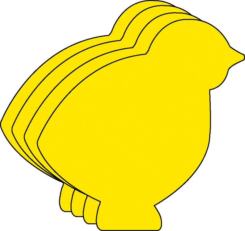 Creative Cut-outs - Single Color Chick - Etsy