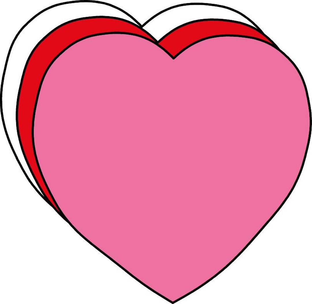 Creative Cut-outs - Tri-color Heart - Etsy