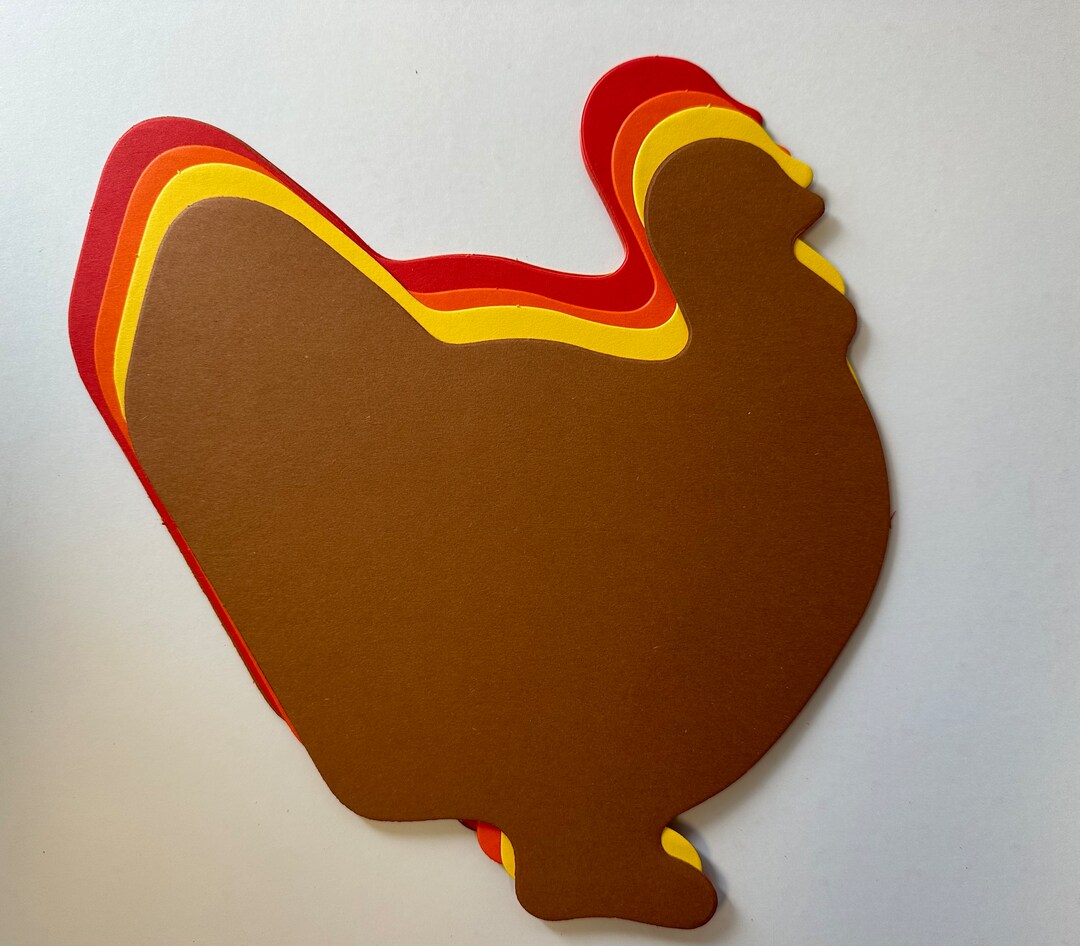 Super Cut-outs - Assorted Color Thanksgiving Turkey - Etsy