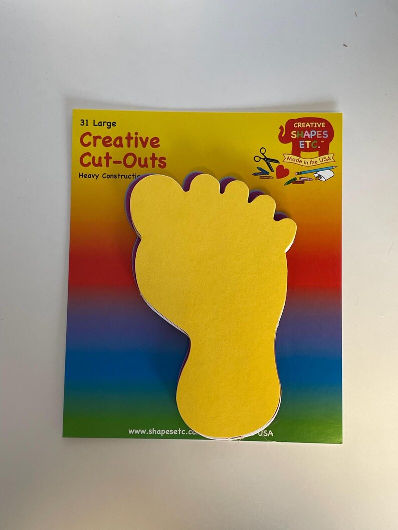 Creative Cut-outs - Assorted Color Foot - Etsy
