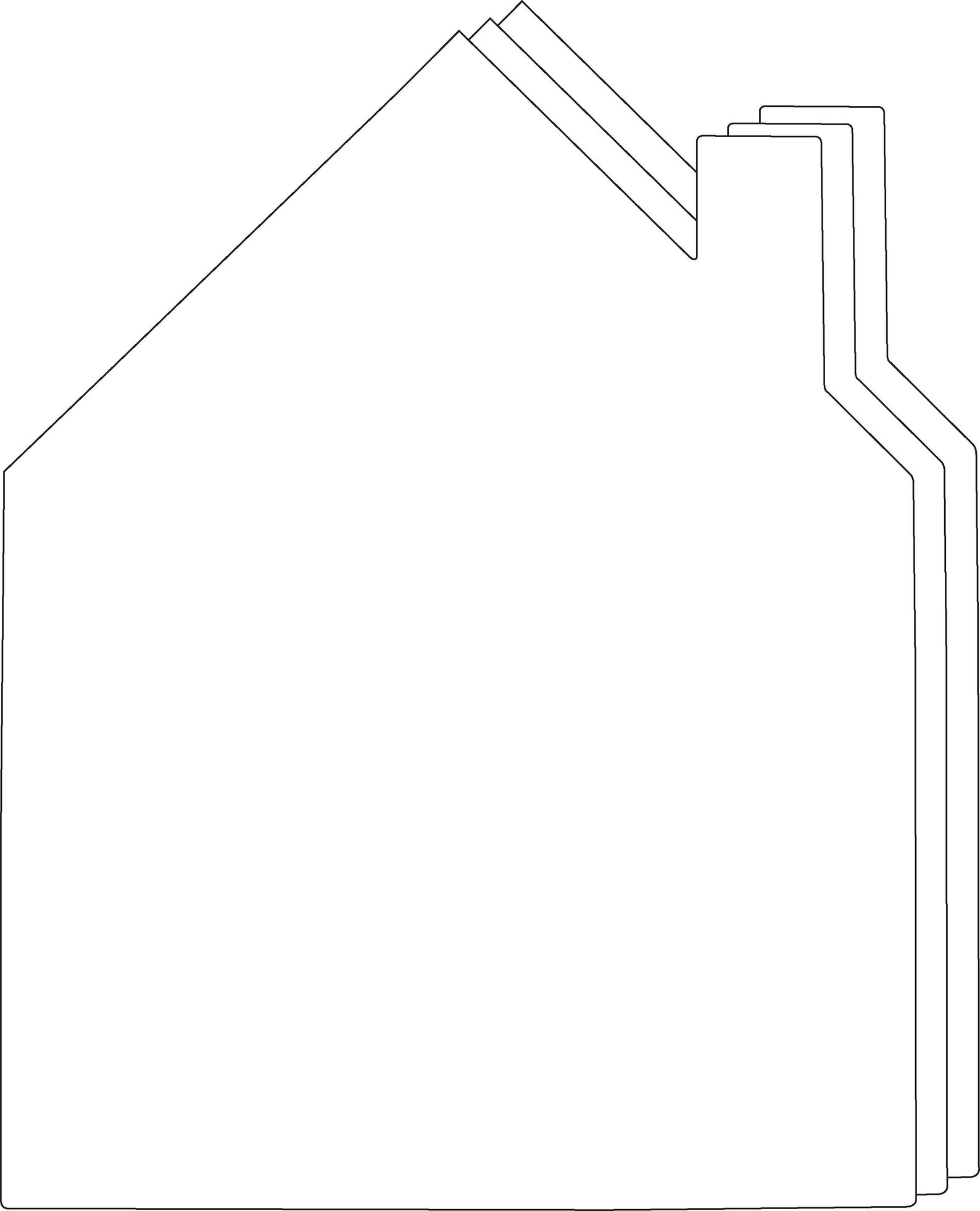 Super Cut-outs Single Color House - Etsy