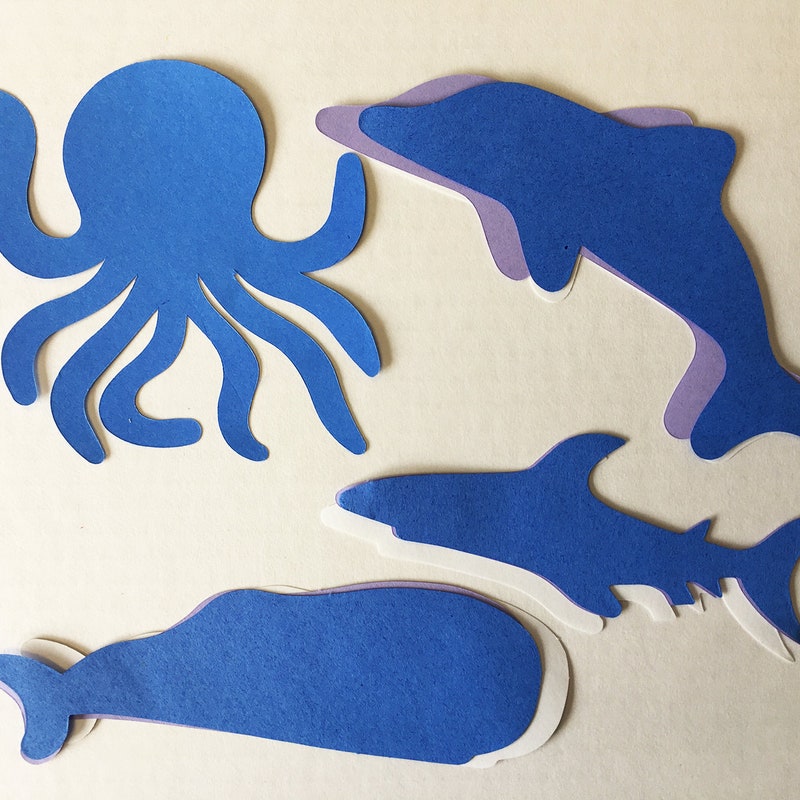 Cardboard Ocean Animals - Etsy