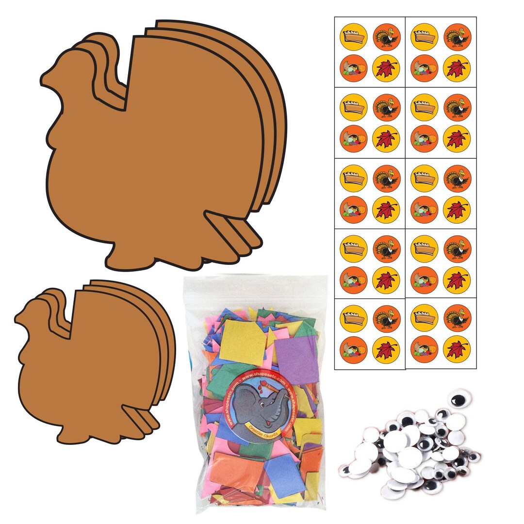 Thanksgiving Turkey Deluxe Activity Kit - Etsy
