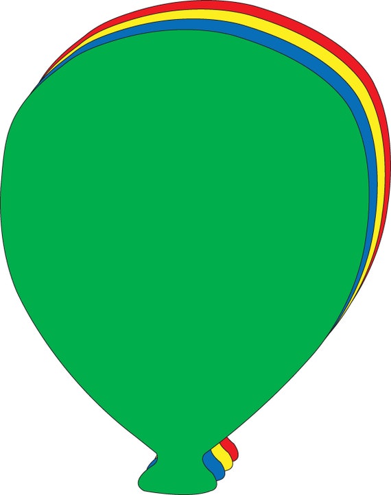 Super Cut-outs Assorted Color Balloon | Etsy