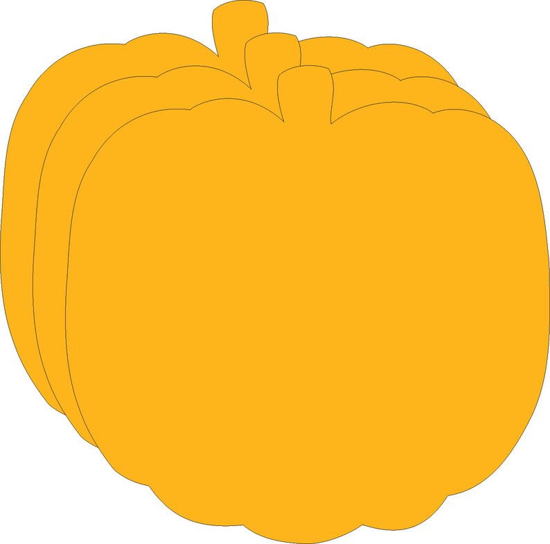 Bright Neon Cut-outs- Single Color Pumpkin 3in - Etsy