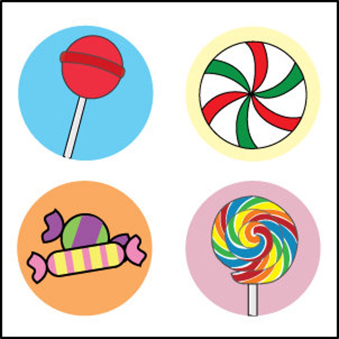 Incentive Stickers - Candy - Etsy