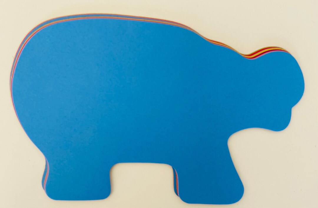 Super Cut-outs - Assorted Color Hippo - Etsy