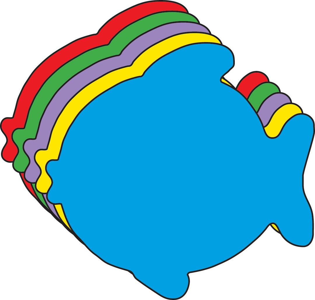 Creative Foam Cut-outs - Assorted Color Fish - Etsy