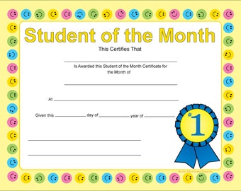 End of Year Positive Character Trait Awards - Etsy