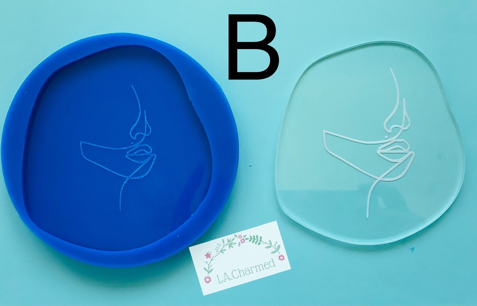 Abstract Minimalist Line Art Coaster Silicone Mold for Resin/clay - Etsy