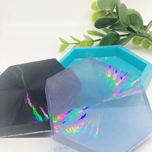 Small Hexagon HOLOGRAPHIC Silicone Mold for Resin Casting/wax Melts - Etsy